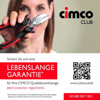 Exklusive Neuheit: Lebenslange Garantie auf CIMCO-Qualitätswerkzeuge